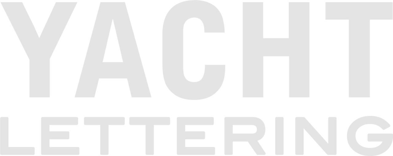 Yacht Lettering - Luxury Signs For Yachts